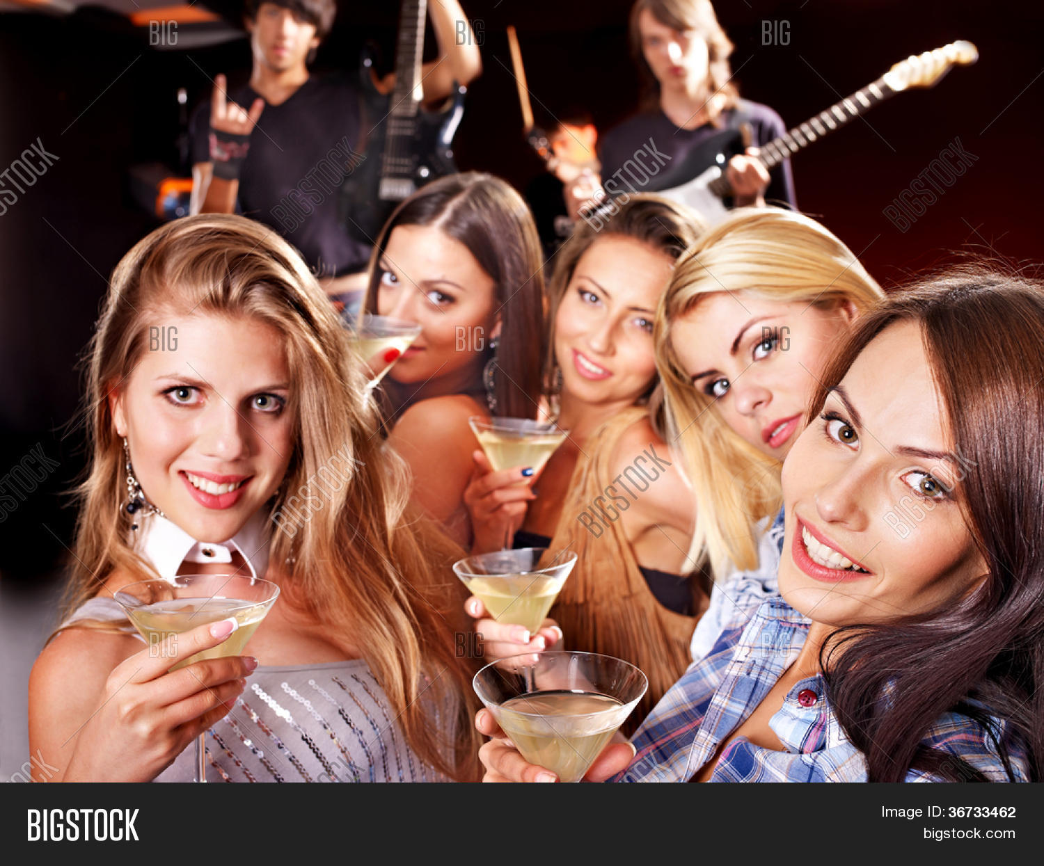 Woman On Disco Night Image & Photo (Free Trial) | Bigstock
