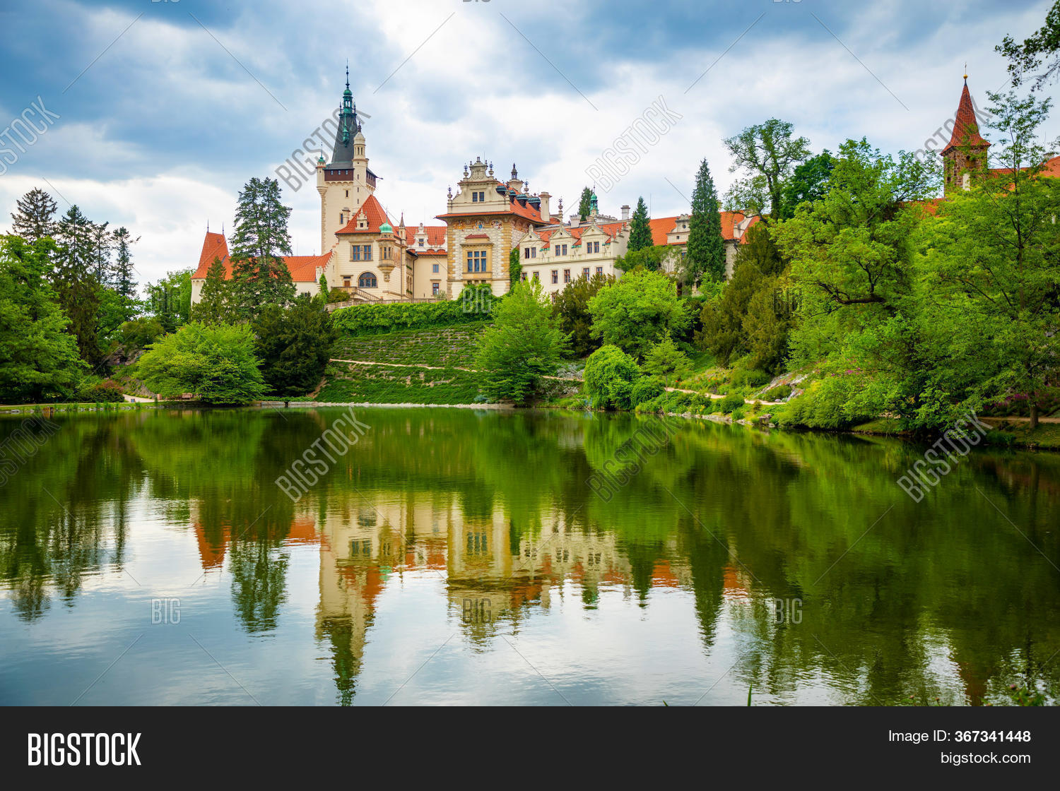Castle Reflection Pond Image & Photo (Free Trial) | Bigstock