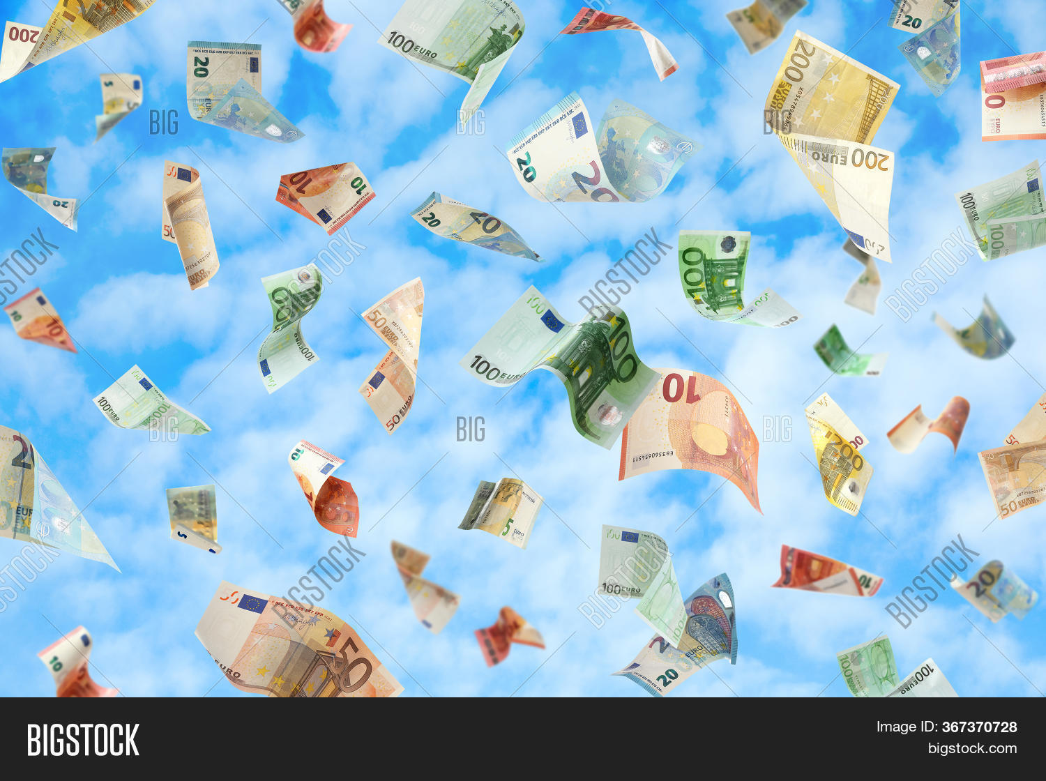 Falling Euro Banknotes Image & Photo (Free Trial) | Bigstock