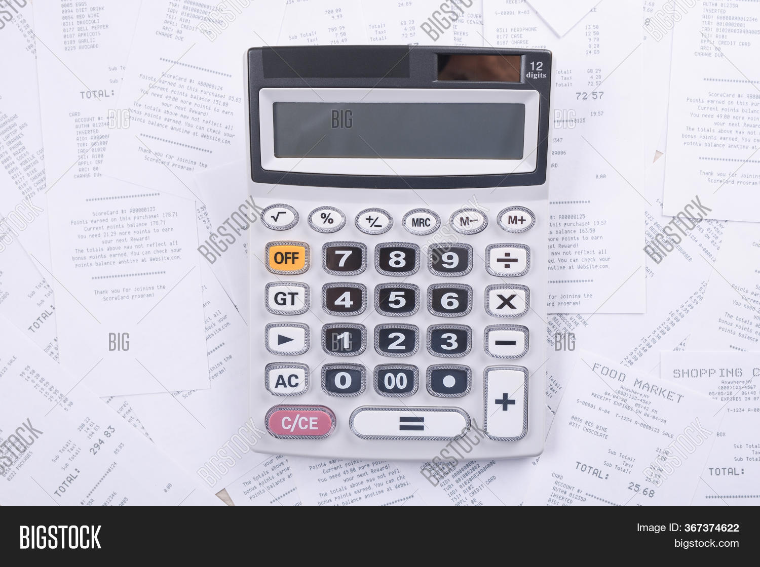 Calculator Counting On Image & Photo (Free Trial) | Bigstock
