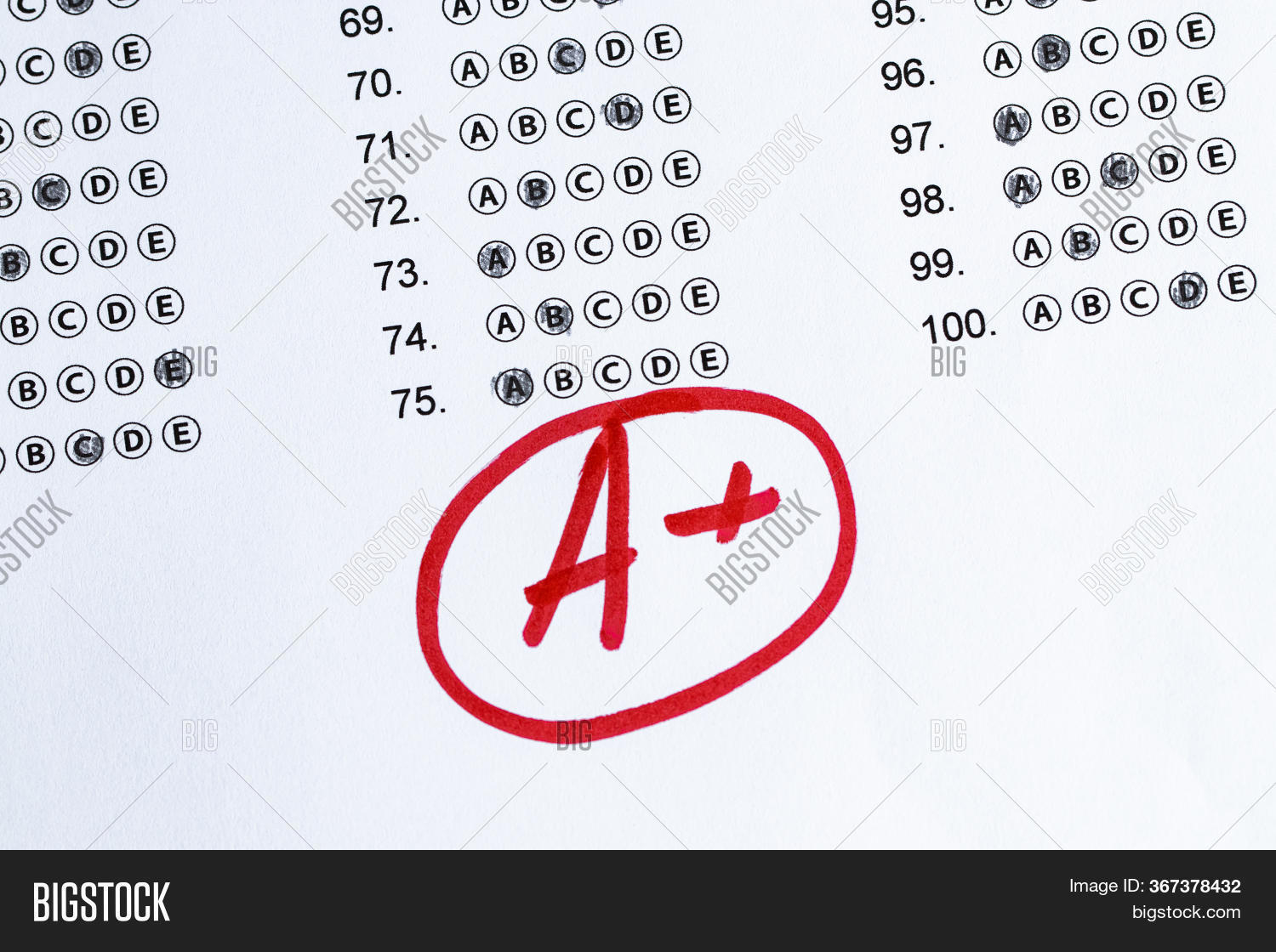 Final Exam Marked + Image & Photo (Free Trial) | Bigstock