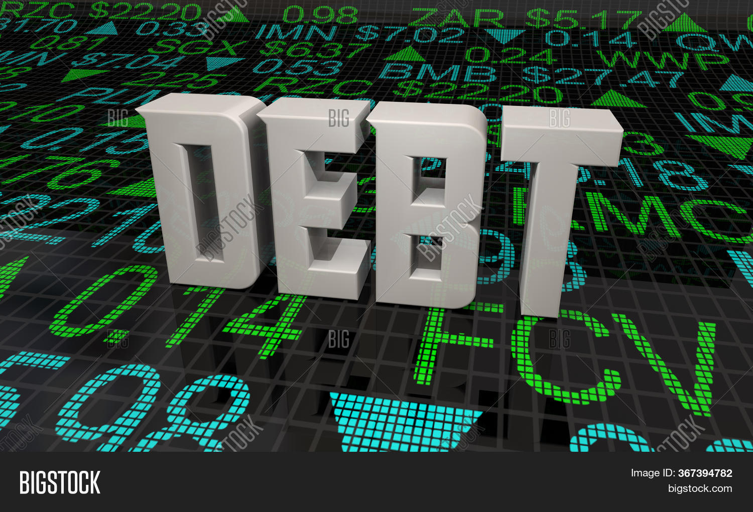 Debt Stock Listings Image & Photo (Free Trial) | Bigstock