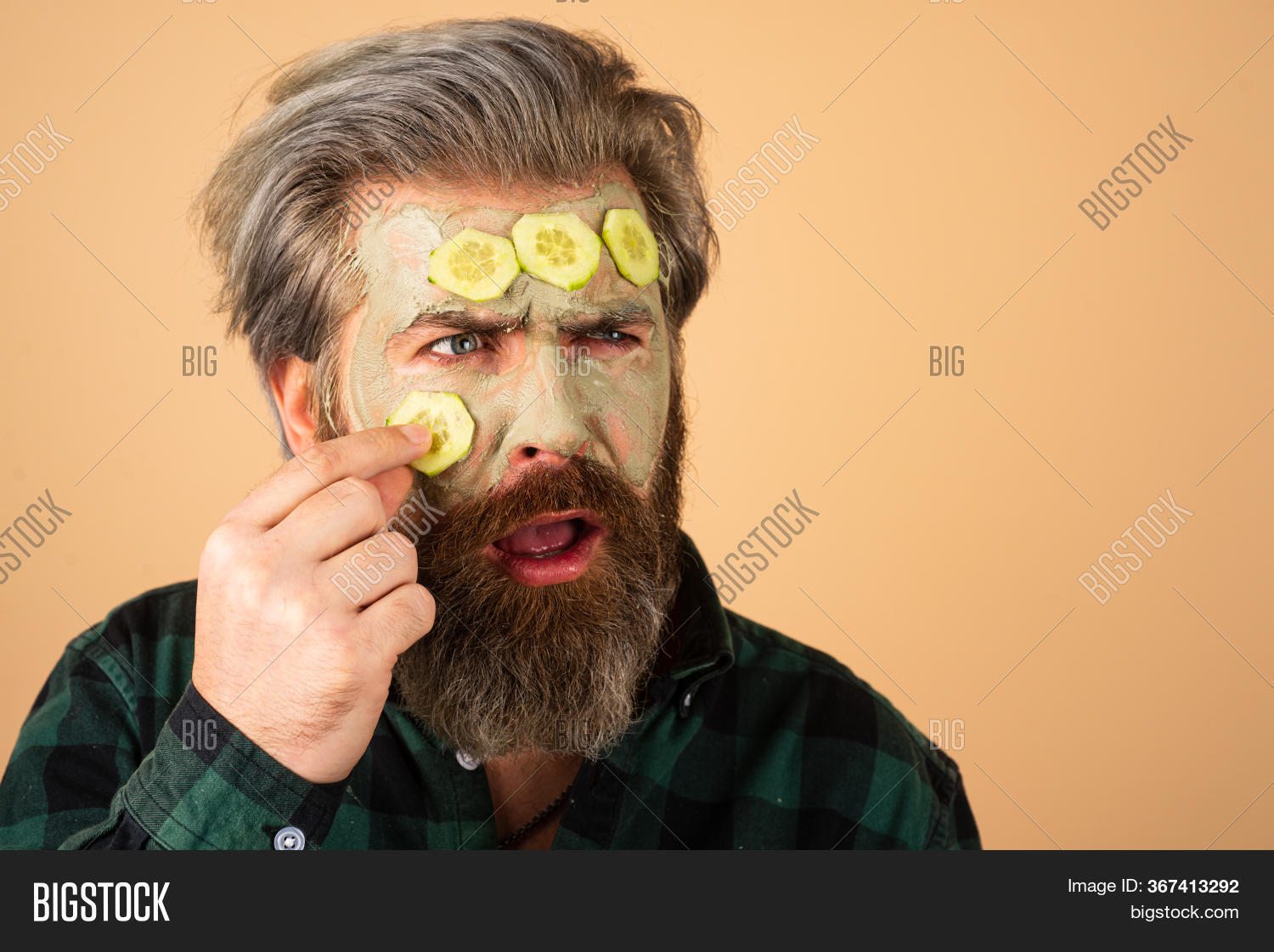 Man Fun Facial. Funny Image & Photo (Free Trial) | Bigstock