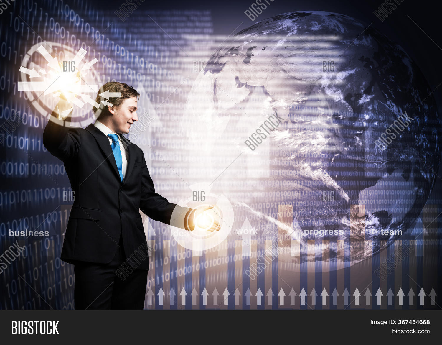 Stockbroker Working Image & Photo (Free Trial) | Bigstock