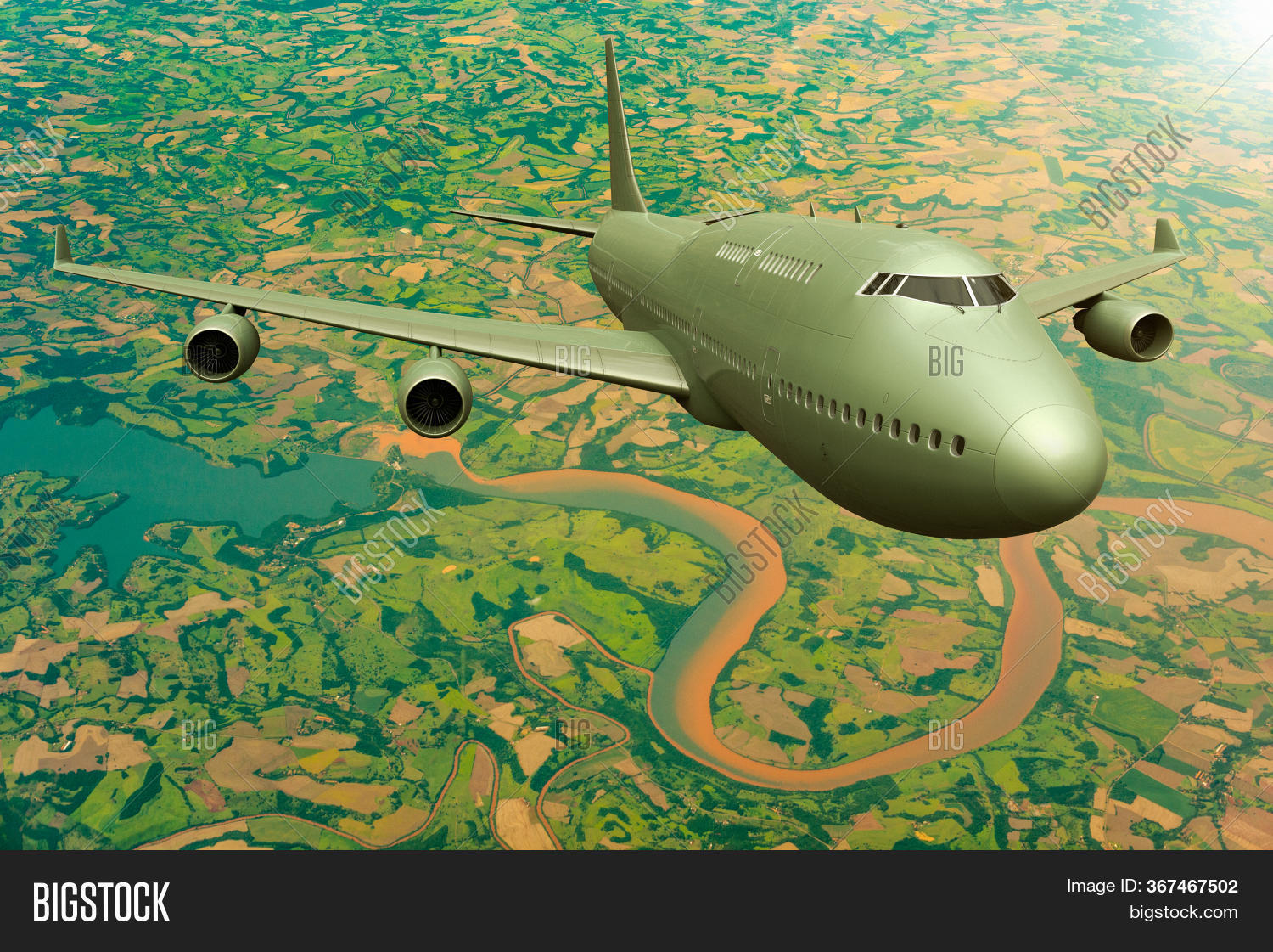 3d Rendering Airplane Image & Photo (Free Trial) | Bigstock