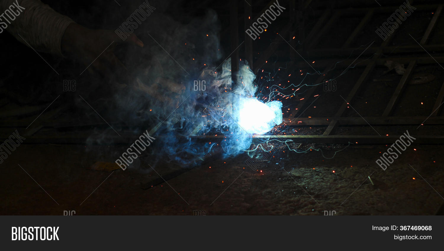 Metal Welding. Sparks Image & Photo (Free Trial) | Bigstock