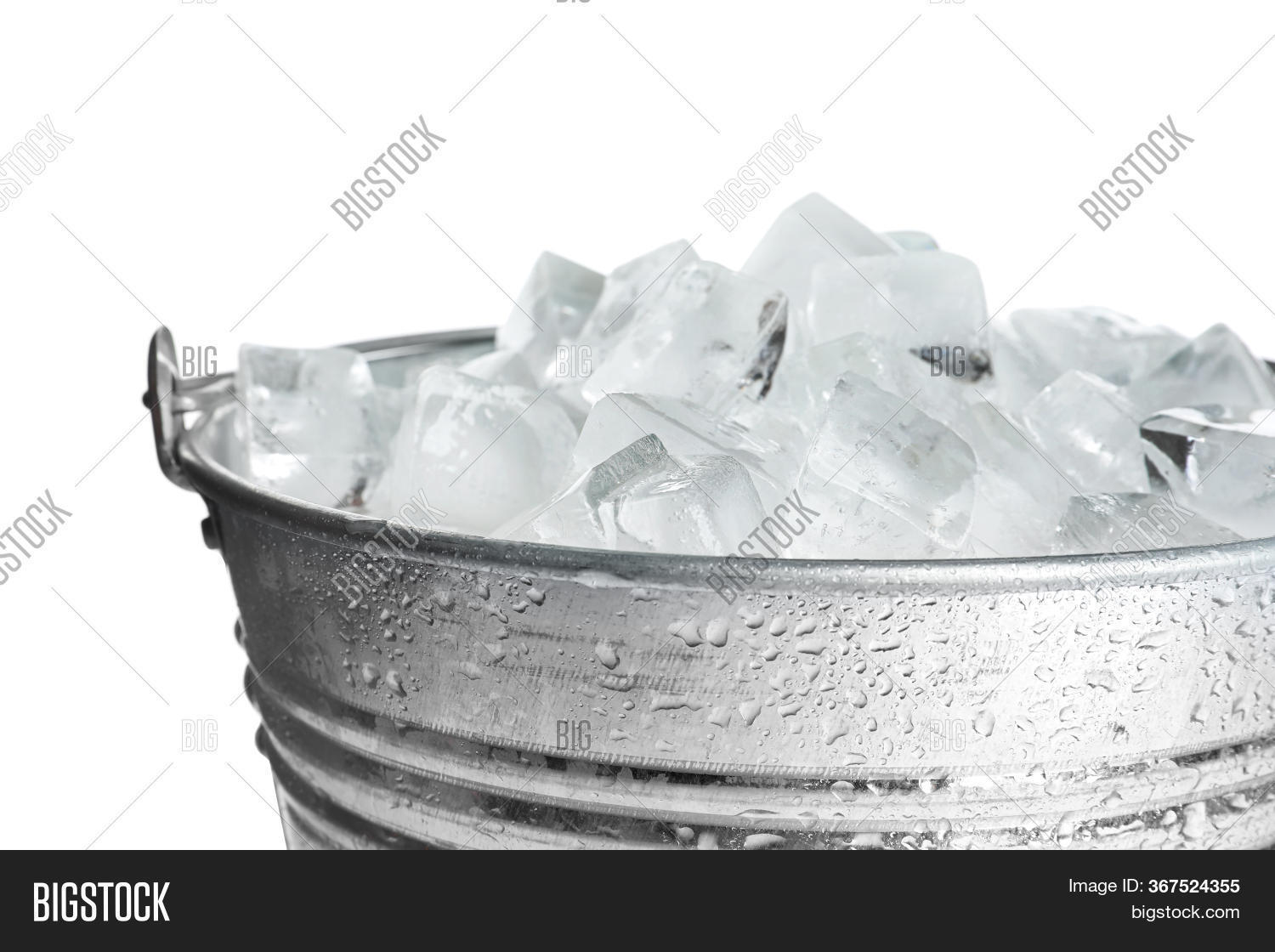 Metal Bucket Ice Cubes Image & Photo (Free Trial) | Bigstock