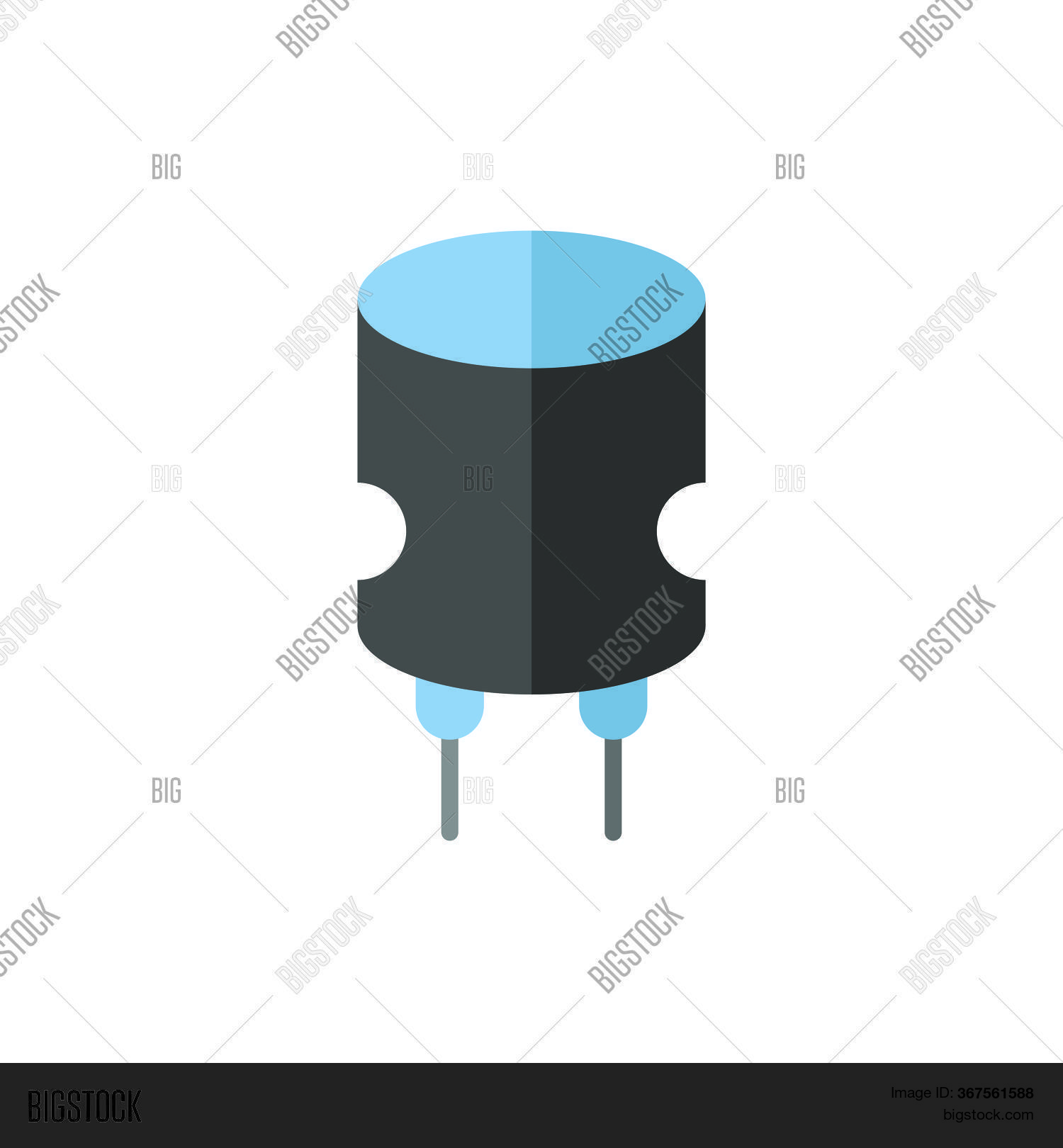 Electronic Capacitor Vector & Photo (Free Trial) | Bigstock