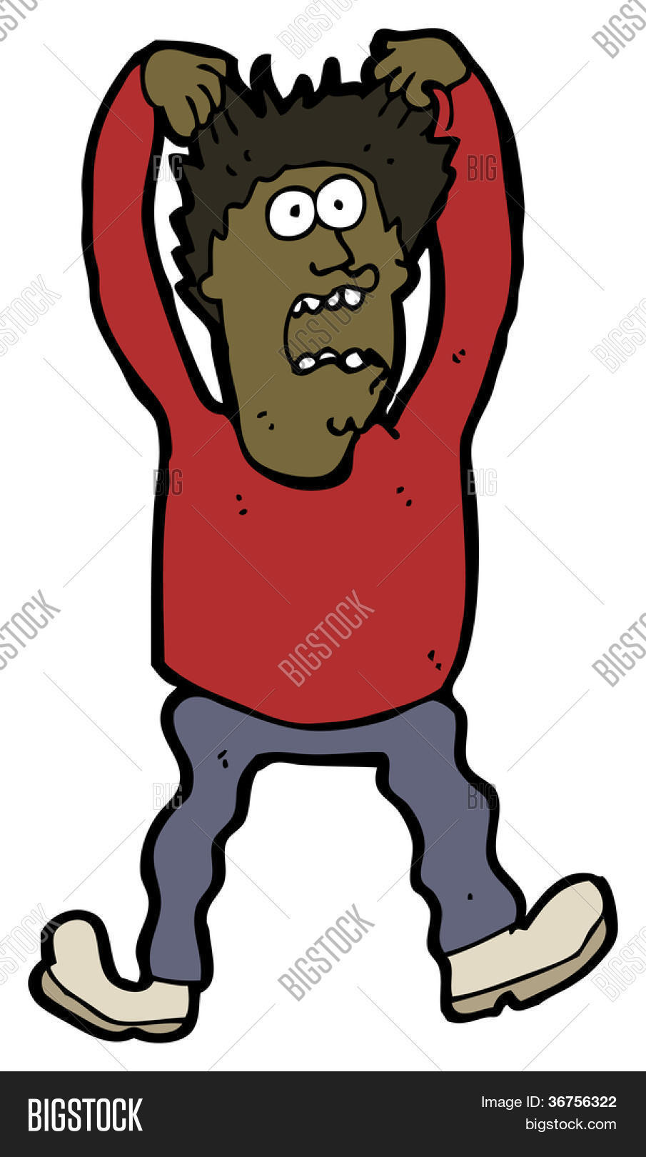 Cartoon Man Pulling Image & Photo (Free Trial) | Bigstock