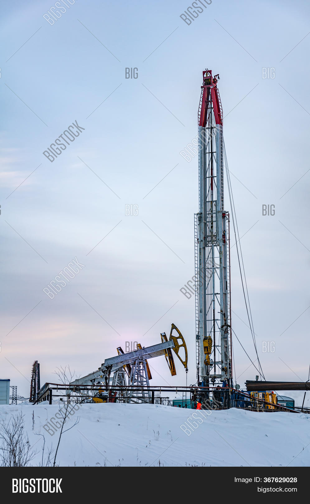 Oil Gas Drilling Rig. Image & Photo (Free Trial) | Bigstock