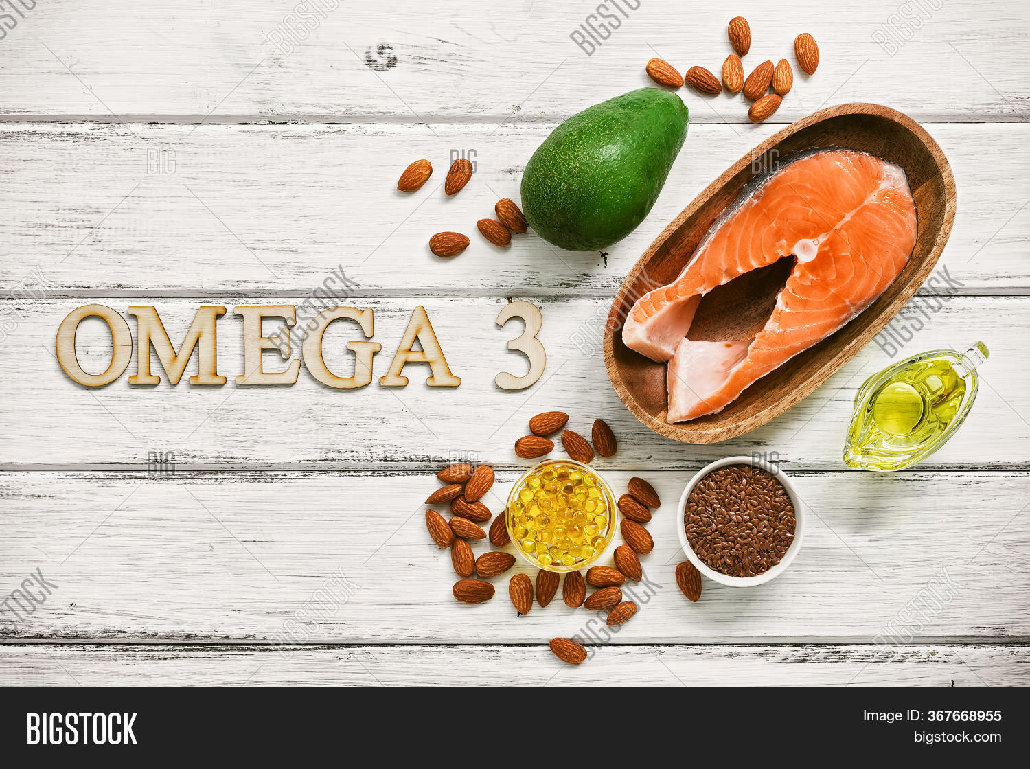Set Foods High Omega-3 Image & Photo (Free Trial) | Bigstock