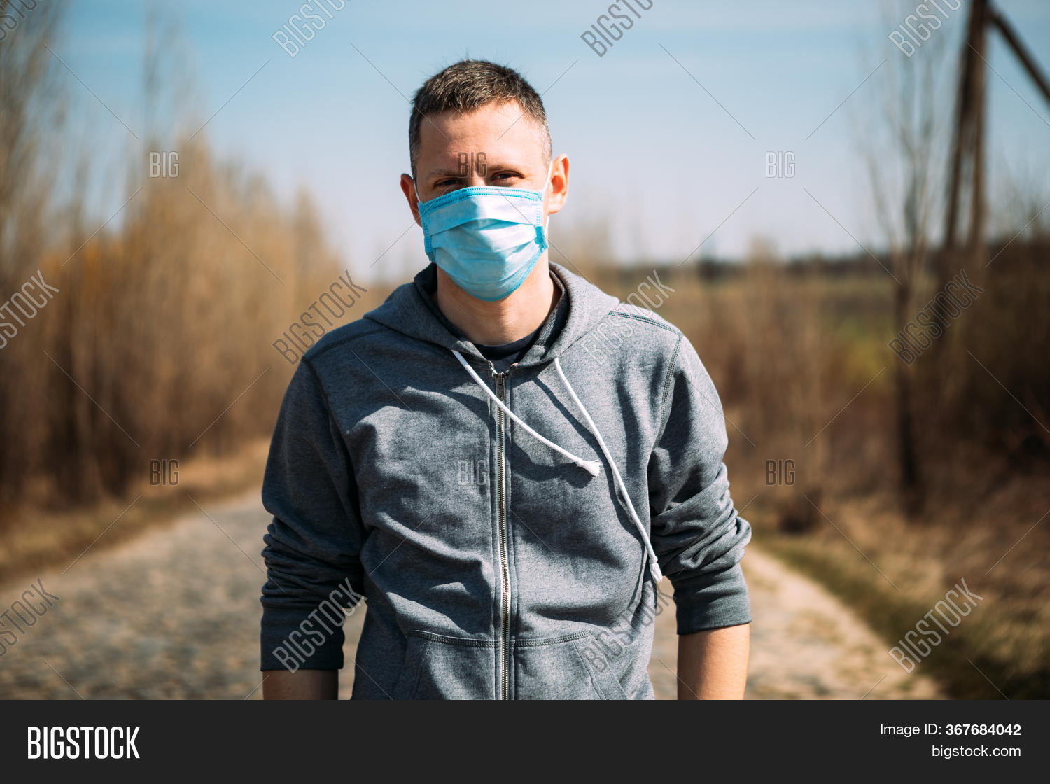 Masked Man Outdoors Image & Photo (Free Trial) | Bigstock