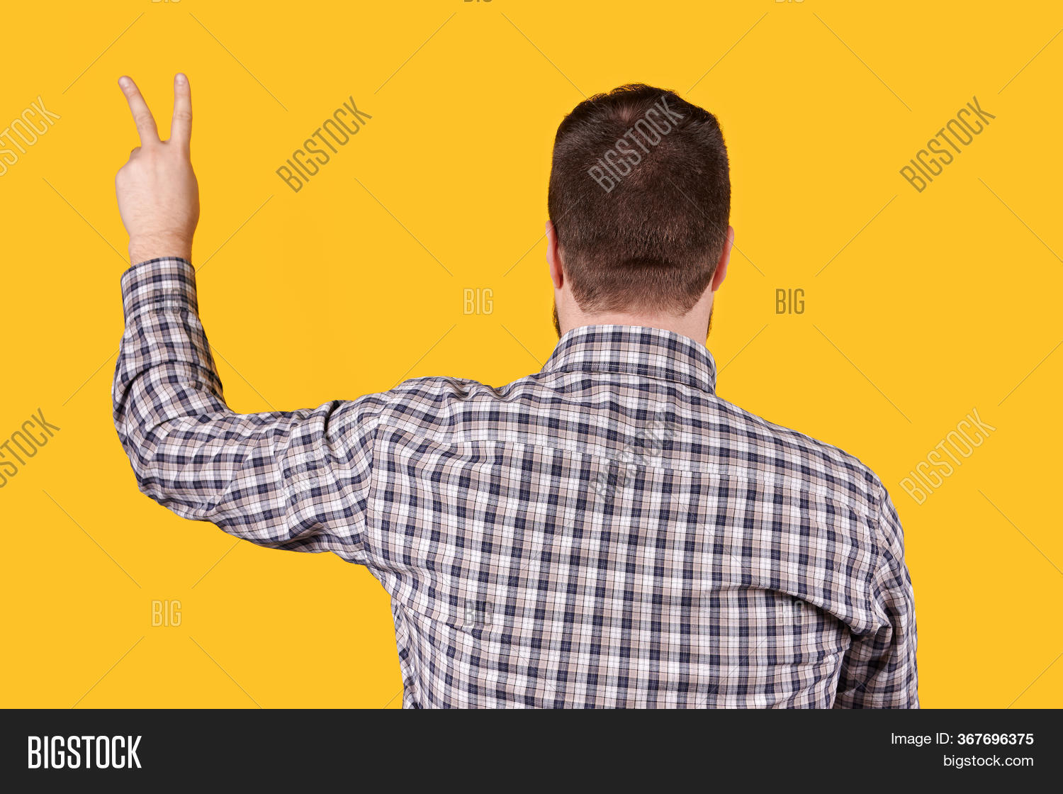 Man Showing Peace Sign Image & Photo (Free Trial) | Bigstock