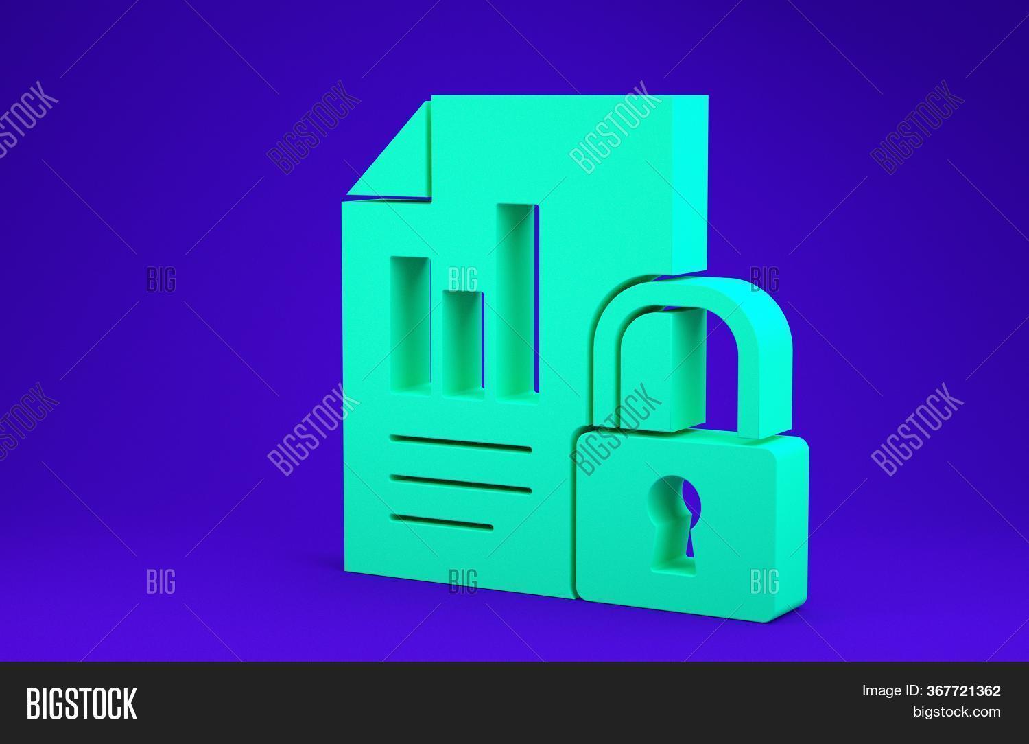 Green Document Lock Image & Photo (Free Trial) | Bigstock