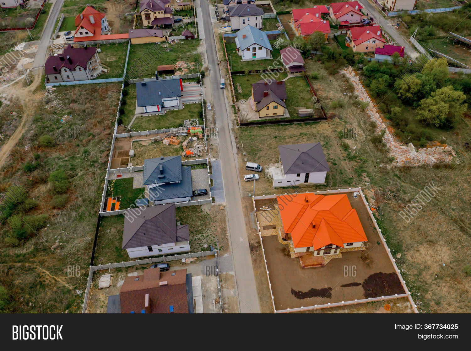 Aerial Top View House Image & Photo (Free Trial) | Bigstock