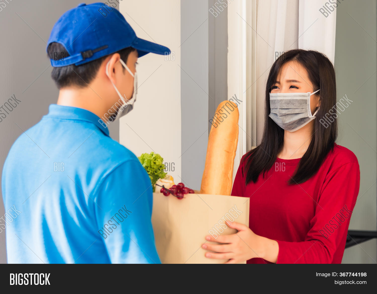 Asian Young Delivery Image & Photo (Free Trial) | Bigstock