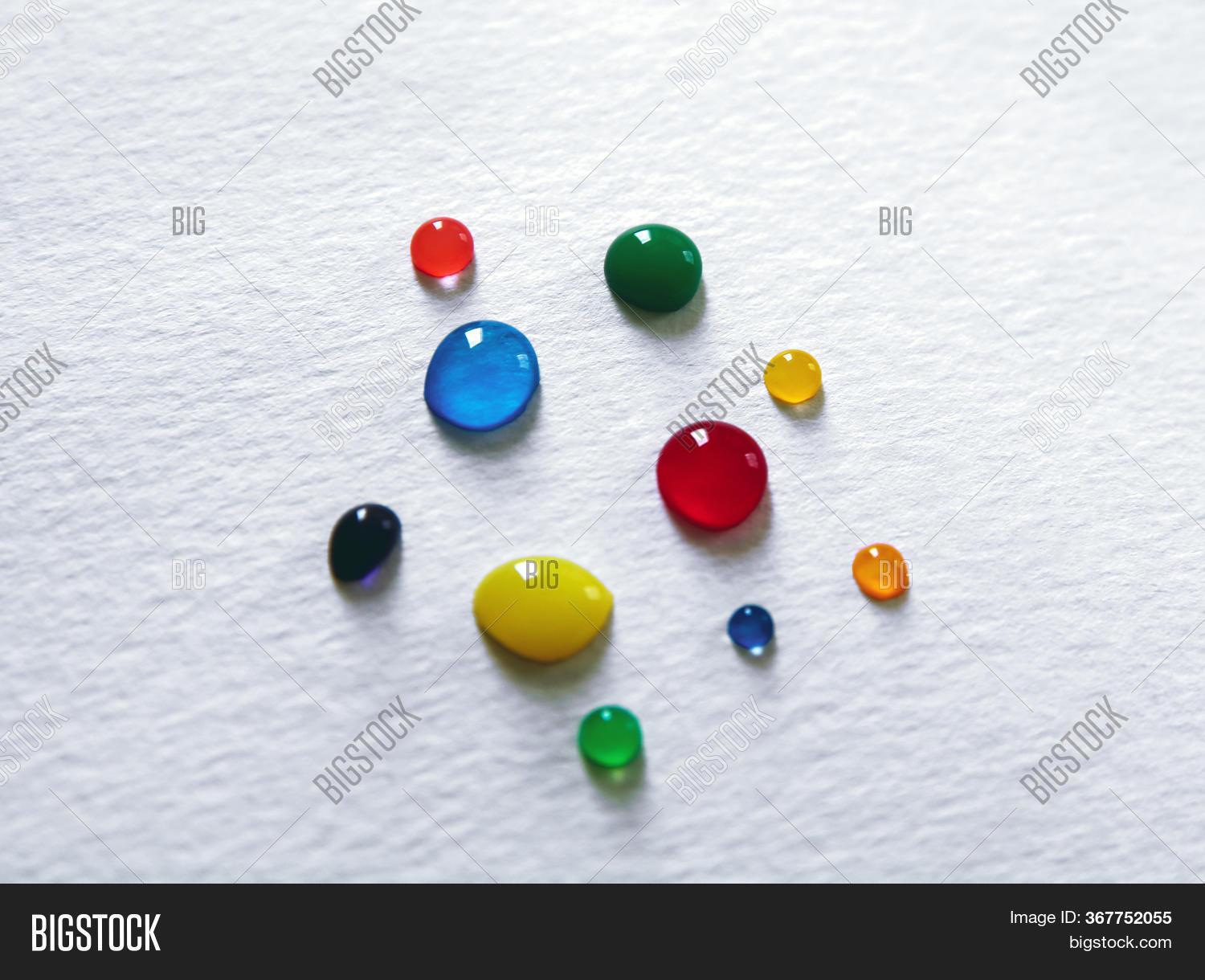 Coloured Drops Water Image & Photo (Free Trial) | Bigstock