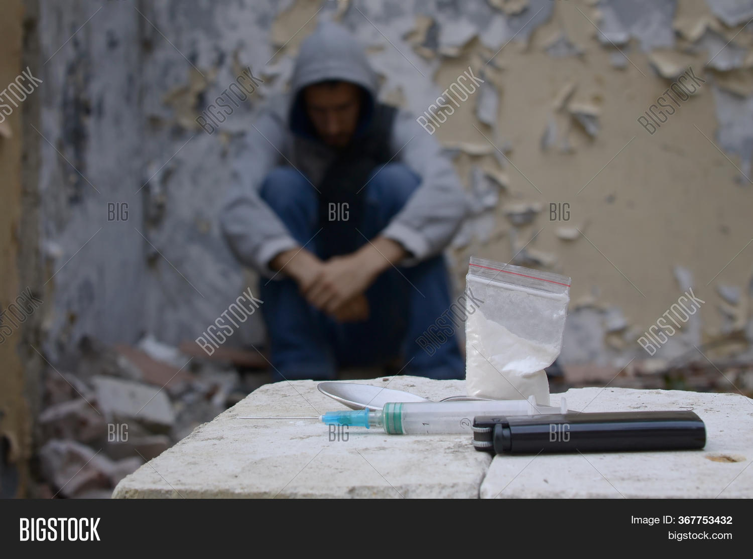 Drug-dependent Man Image & Photo (Free Trial) | Bigstock