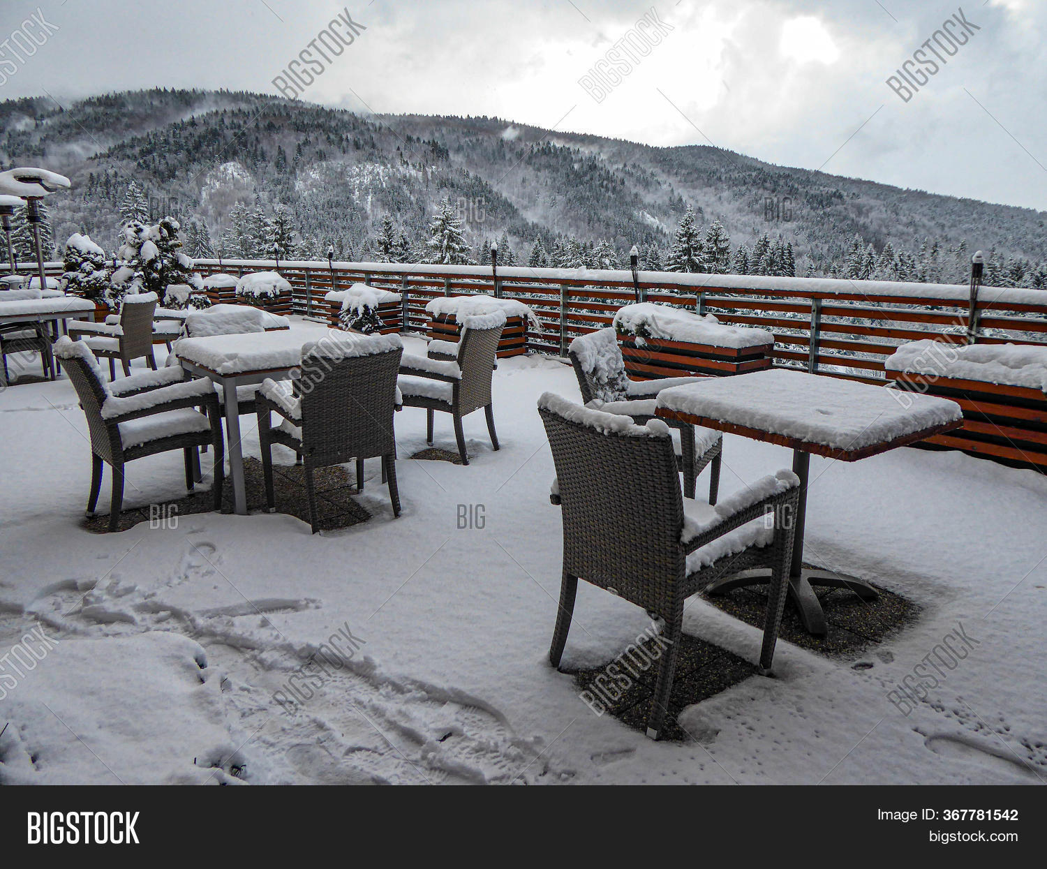 Snowy Summer Terrace Image & Photo (Free Trial) | Bigstock