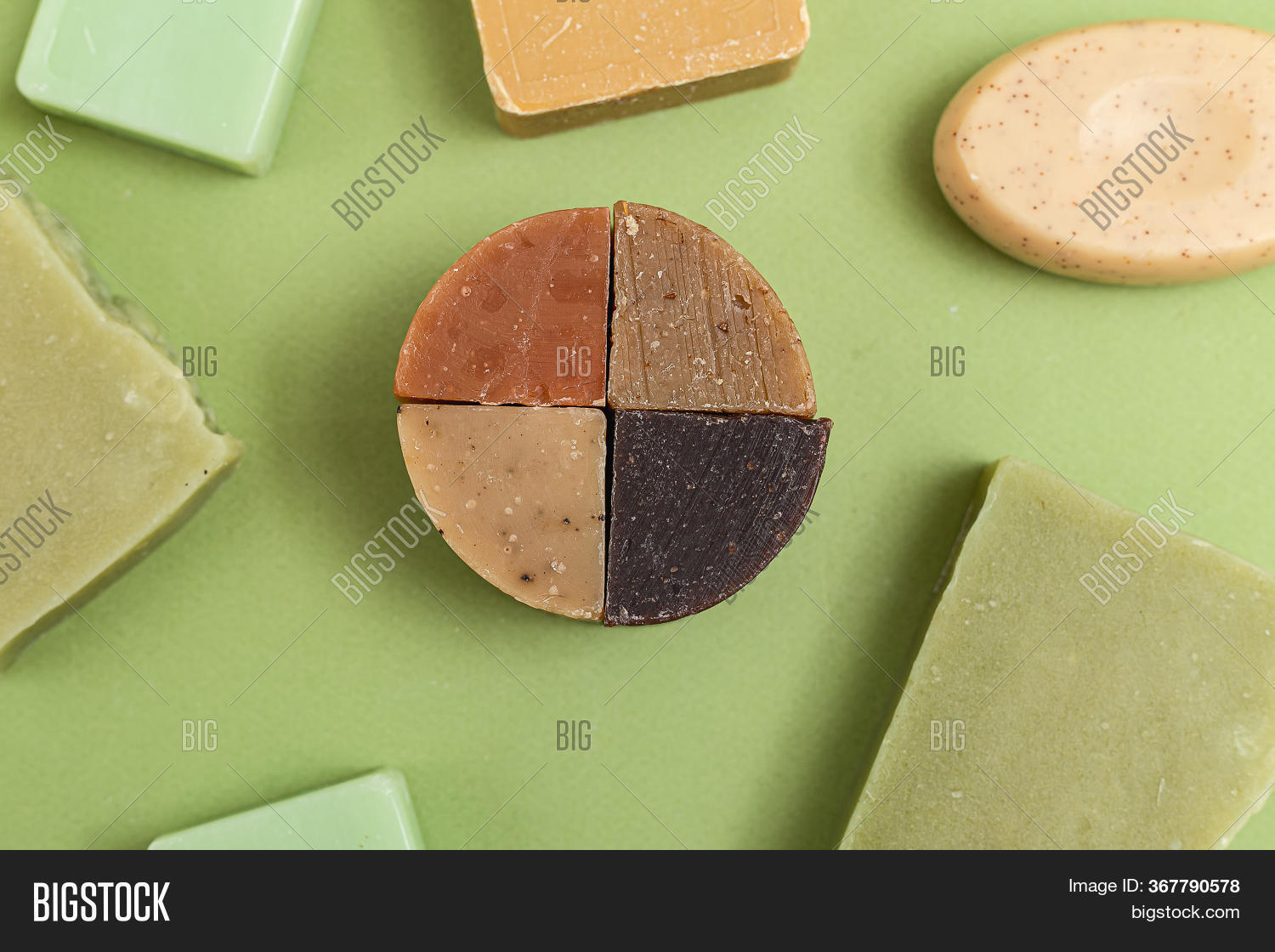 Natural Round Soap On Image & Photo (Free Trial) | Bigstock