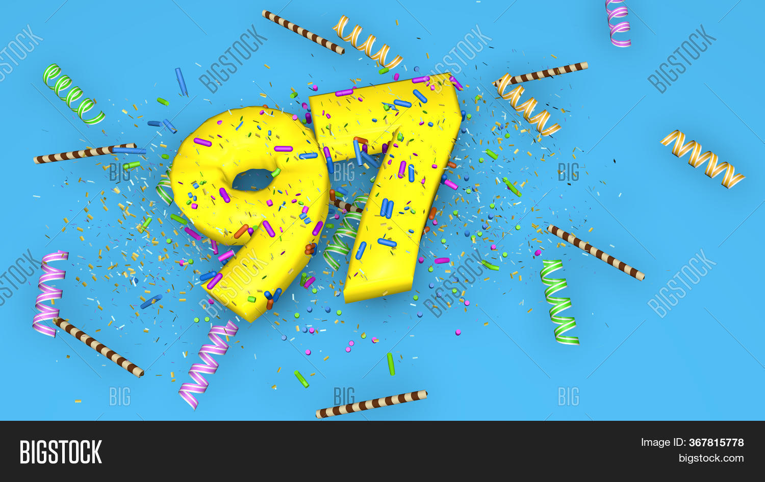 Number 97 Birthday, Image & Photo (Free Trial) | Bigstock