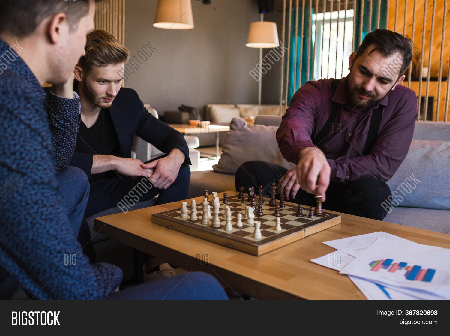 Men Play Chess Stylish Image & Photo (Free Trial) | Bigstock