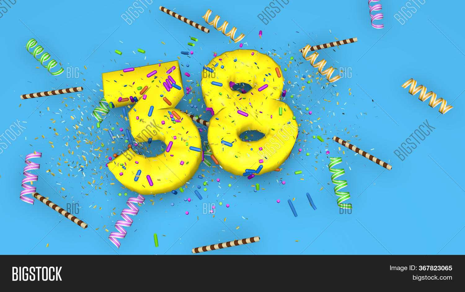Number 38 Birthday, Image & Photo (Free Trial) | Bigstock