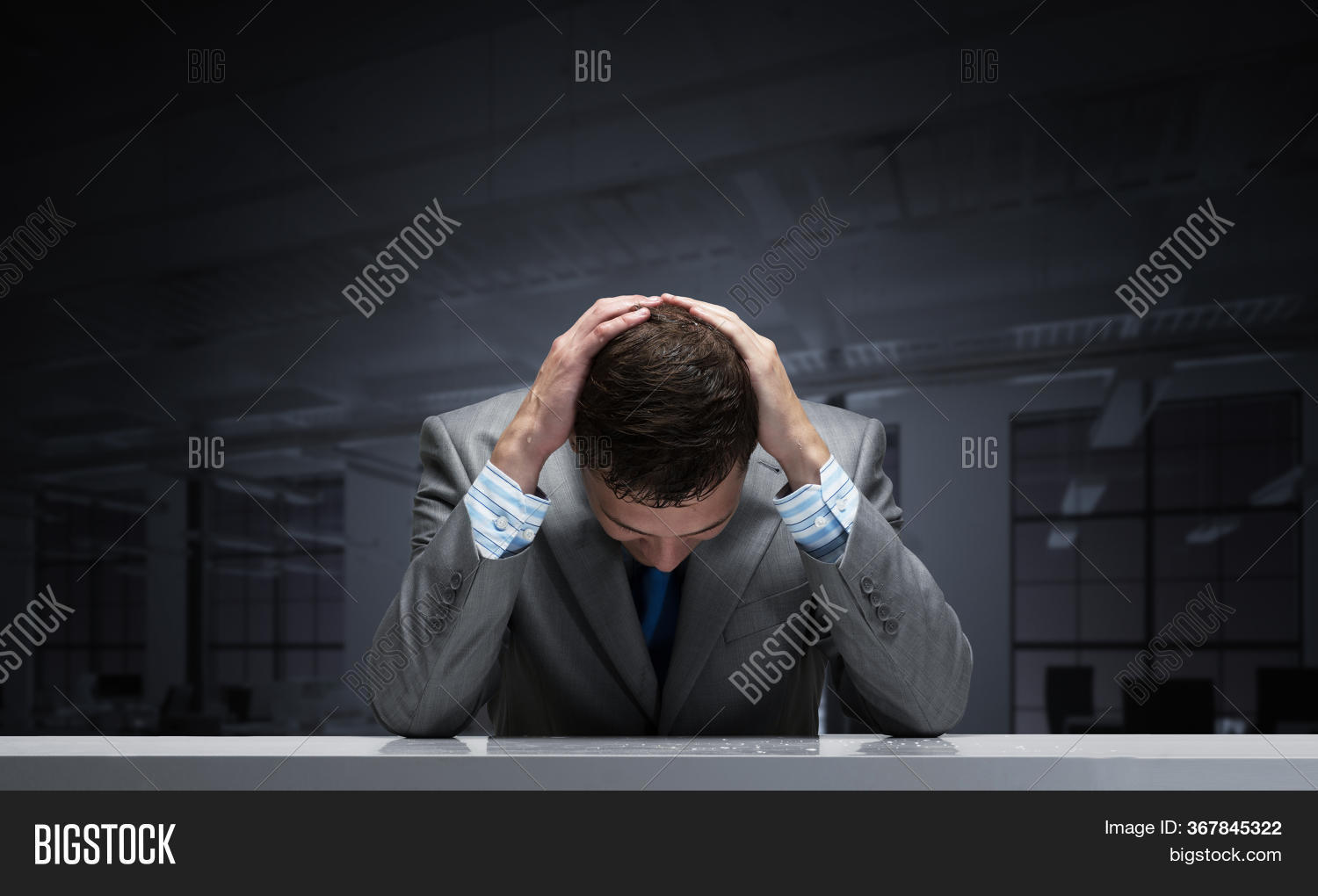 Frustrated Man Sitting Image & Photo (Free Trial) | Bigstock
