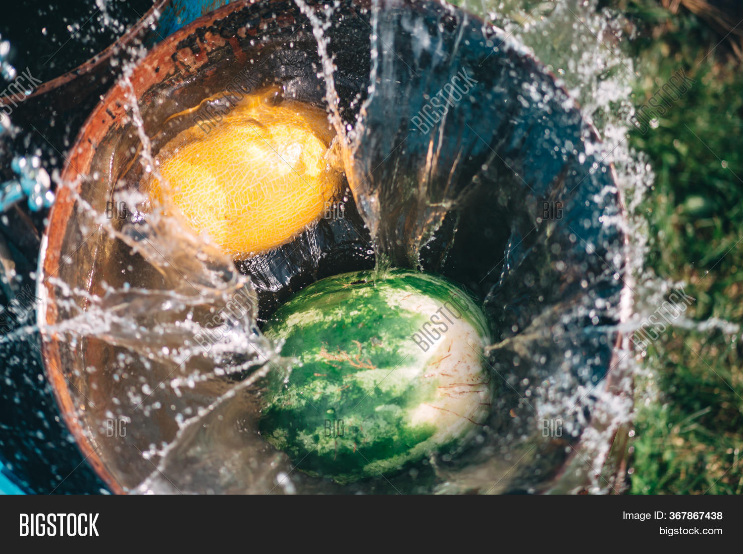 Melon Watermelon Fall Image & Photo (Free Trial) | Bigstock