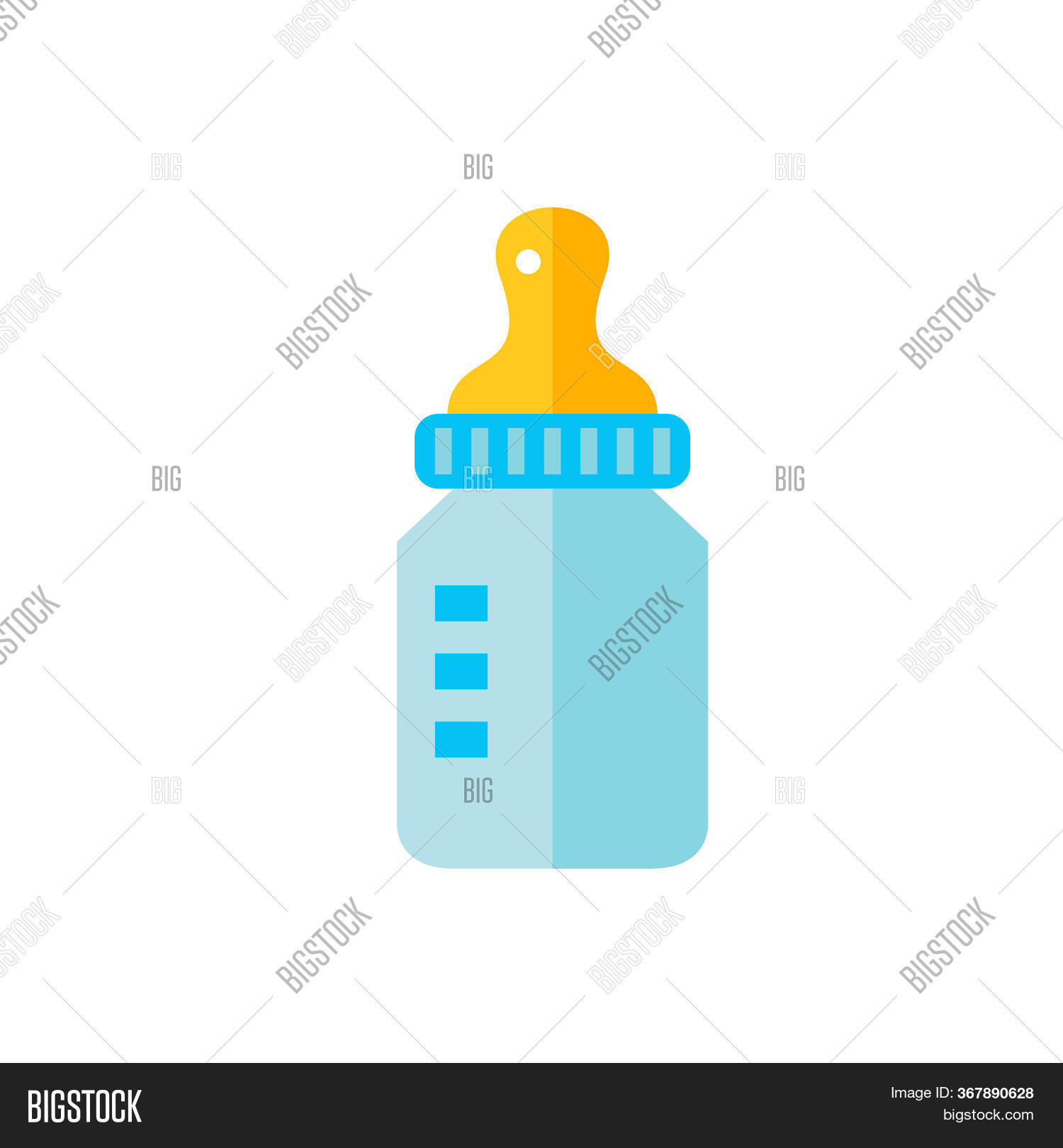 Icon Blue Baby Bottle Image & Photo (Free Trial) | Bigstock