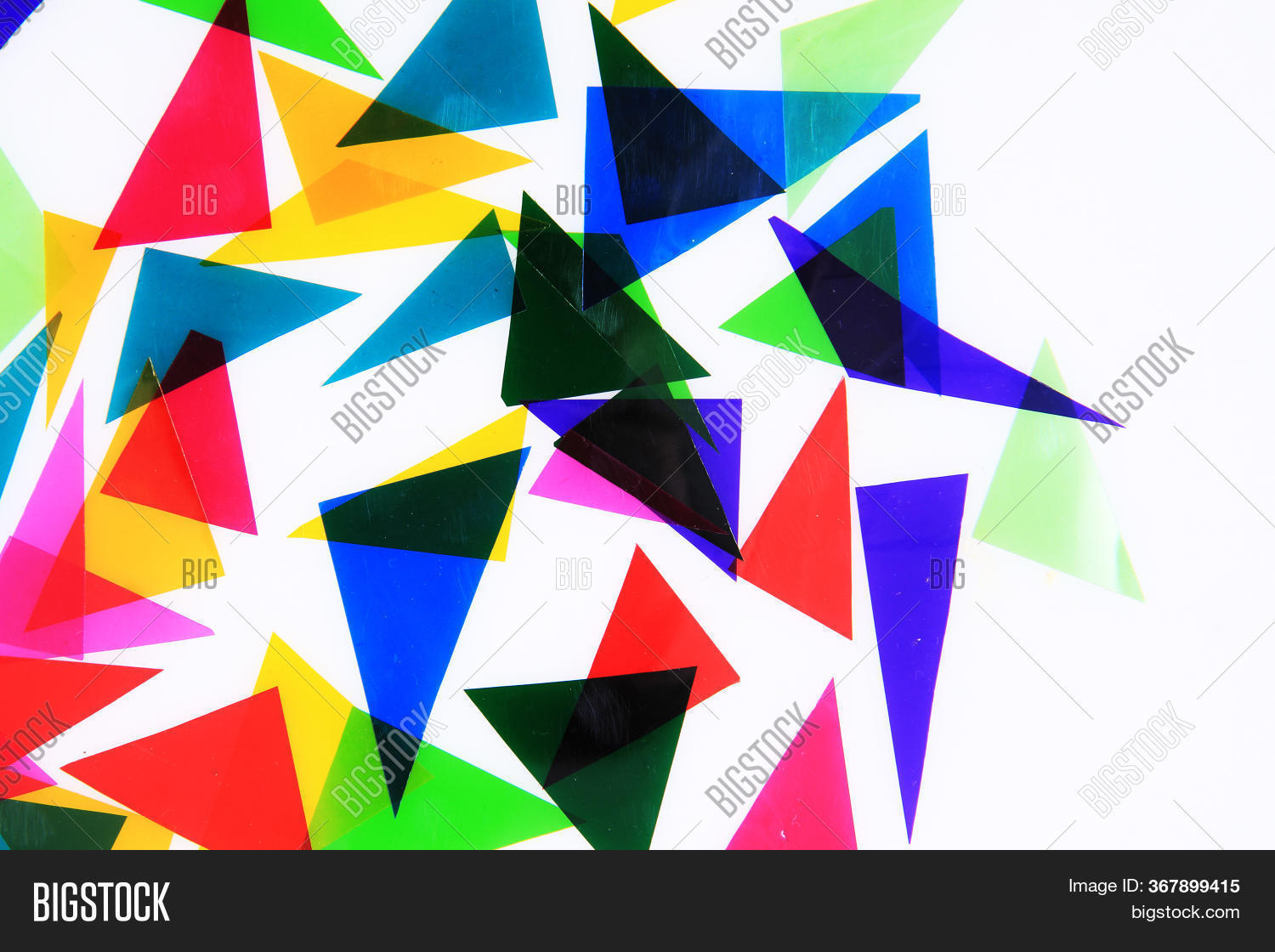 Color Plastic Triangle Image & Photo (Free Trial) | Bigstock