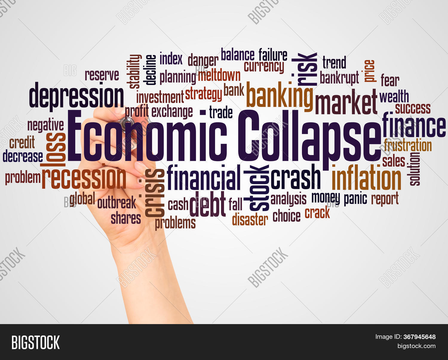 Economic Collapse Word Image & Photo (Free Trial) | Bigstock
