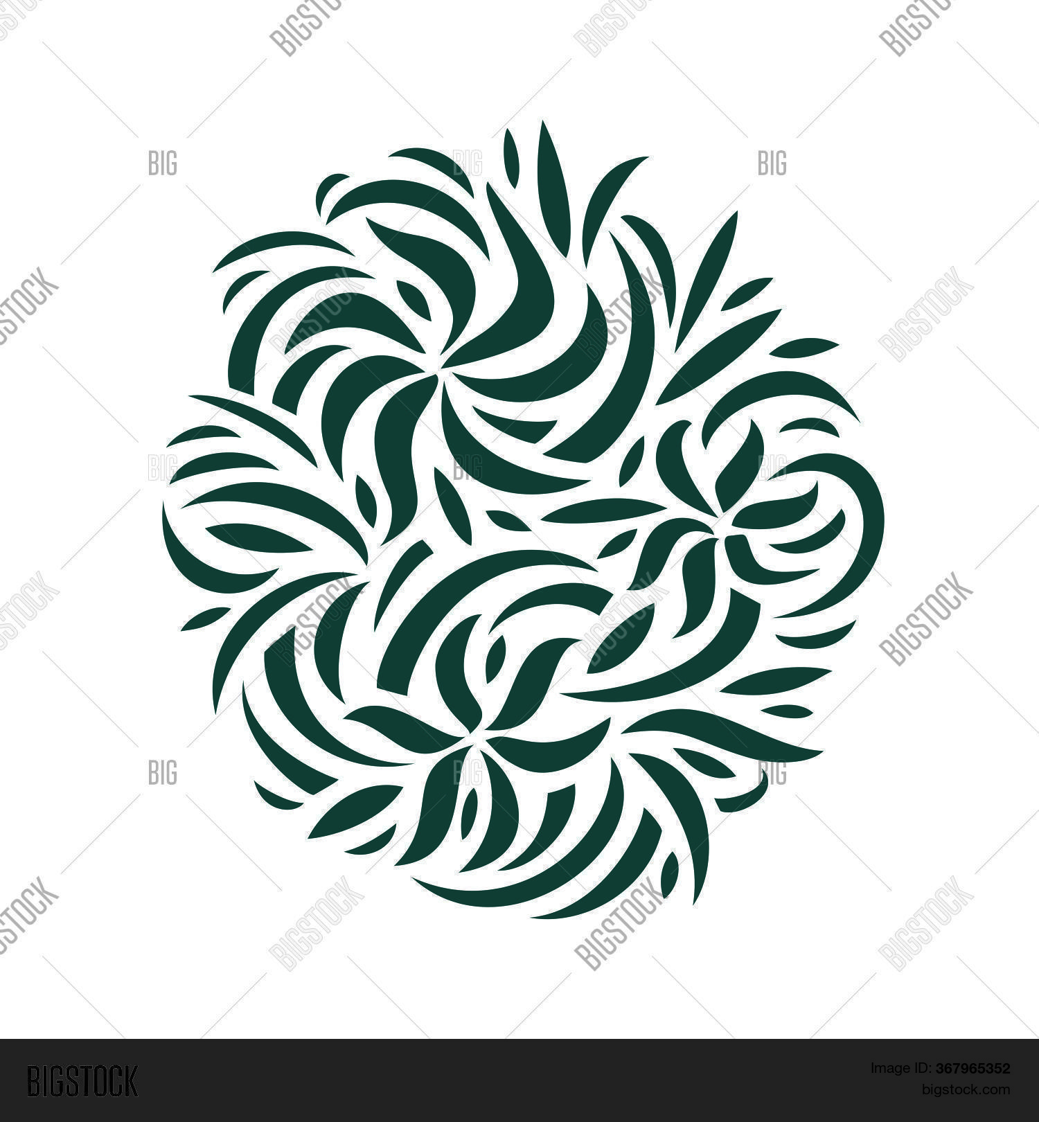 Stylized Flowers Flat Vector & Photo (Free Trial) | Bigstock