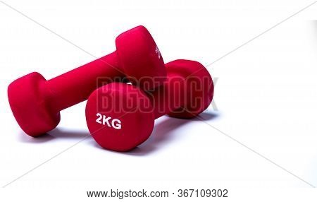Set Red Dumbbells Image & Photo (Free Trial) | Bigstock