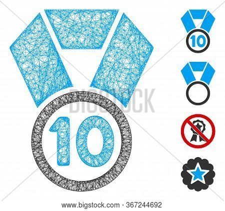 Mesh 10th Place Medal Vector & Photo (Free Trial) | Bigstock