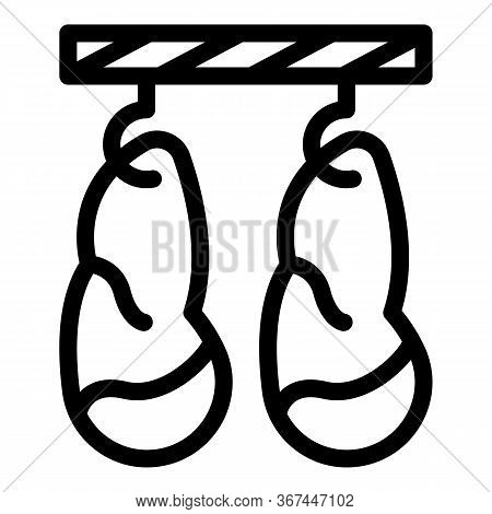 Big Meat On Hook Icon Vector & Photo (Free Trial) | Bigstock