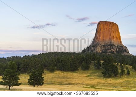 Devil Tower Sunset, Image & Photo (Free Trial) | Bigstock