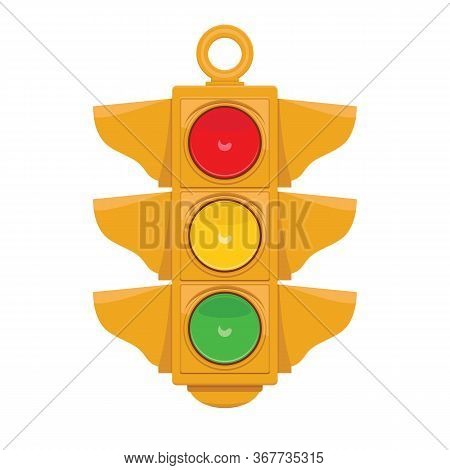 Traffic Light Vector Flat