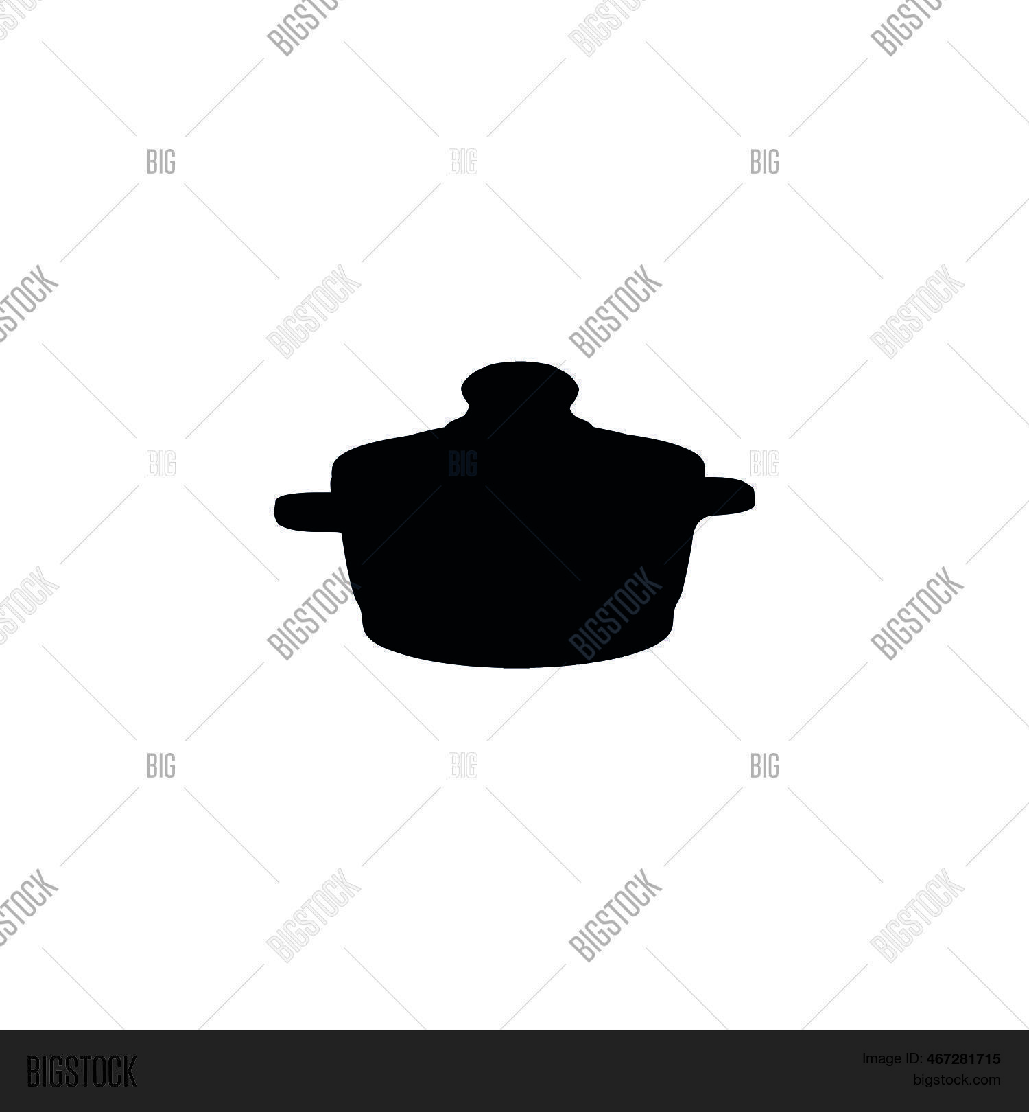 Cooking Pan Icon. Vector & Photo (Free Trial) | Bigstock