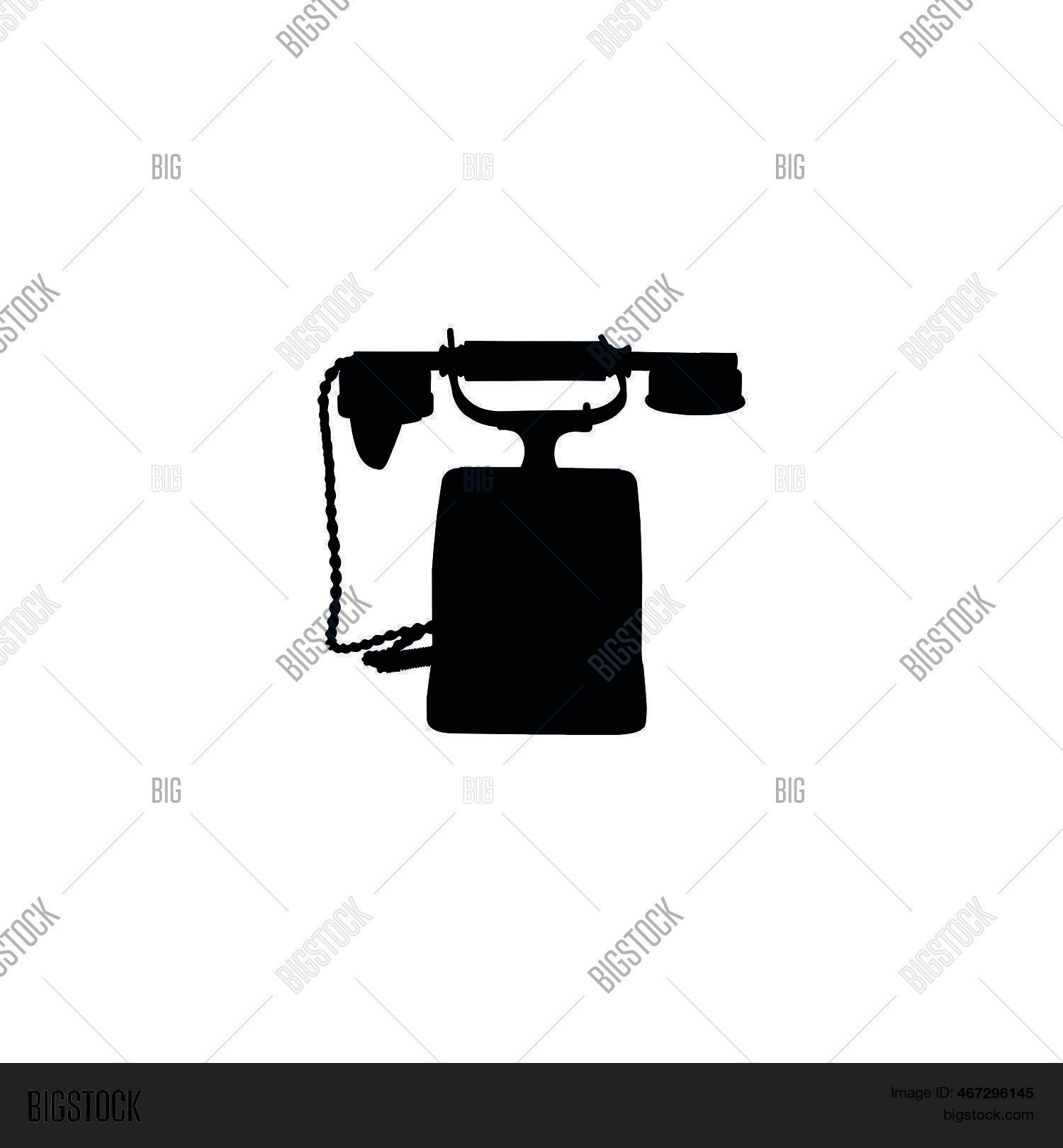 Home Phone Icon. Vector & Photo (Free Trial) | Bigstock