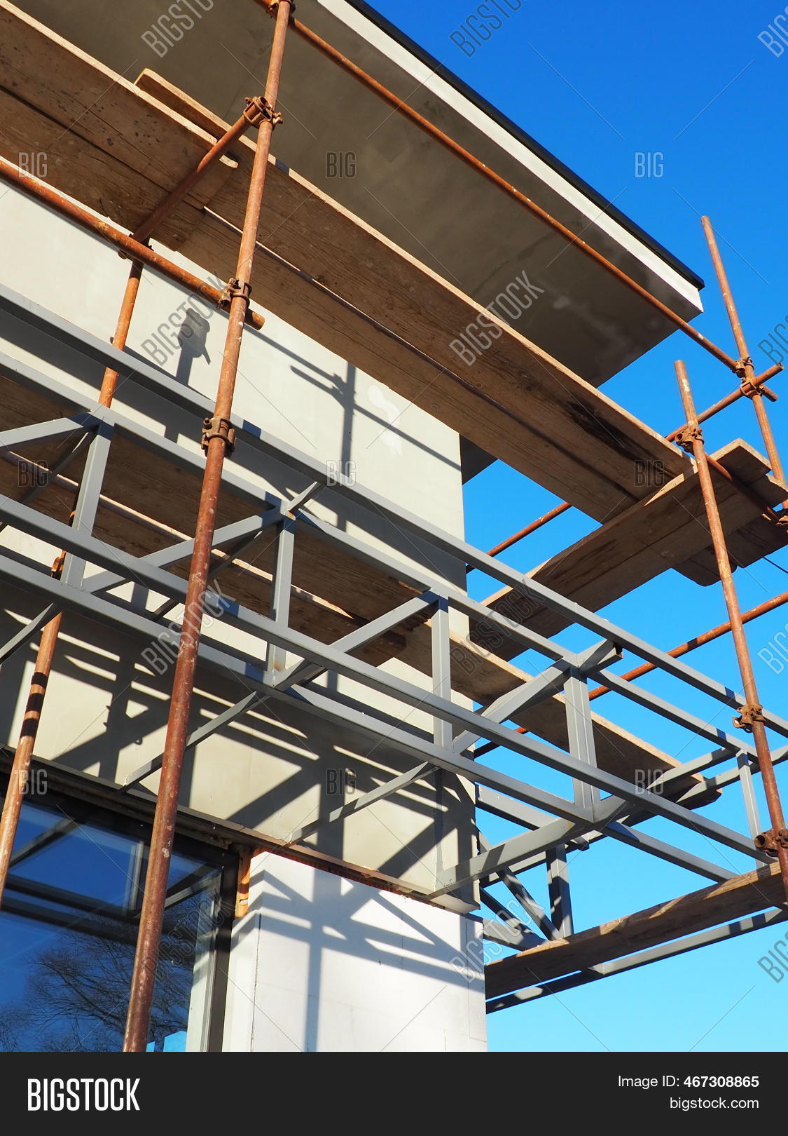 Scaffolding On New One Image & Photo (Free Trial) | Bigstock