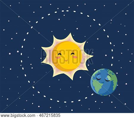 Sun Earth Images, Illustrations & Vectors (Free) - Bigstock