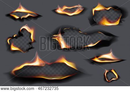 Burning Holes, Fire Vector & Photo (Free Trial) | Bigstock