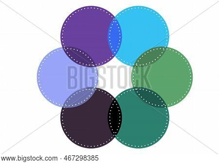Venn Diagram 6 Circle Vector & Photo (Free Trial) | Bigstock