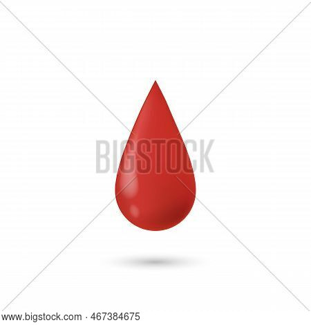 Red Shiny Blood Drop Vector & Photo (Free Trial) | Bigstock