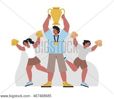 Happy Cheerleader Cartoon Images, Illustrations & Vectors (Free) - Bigstock
