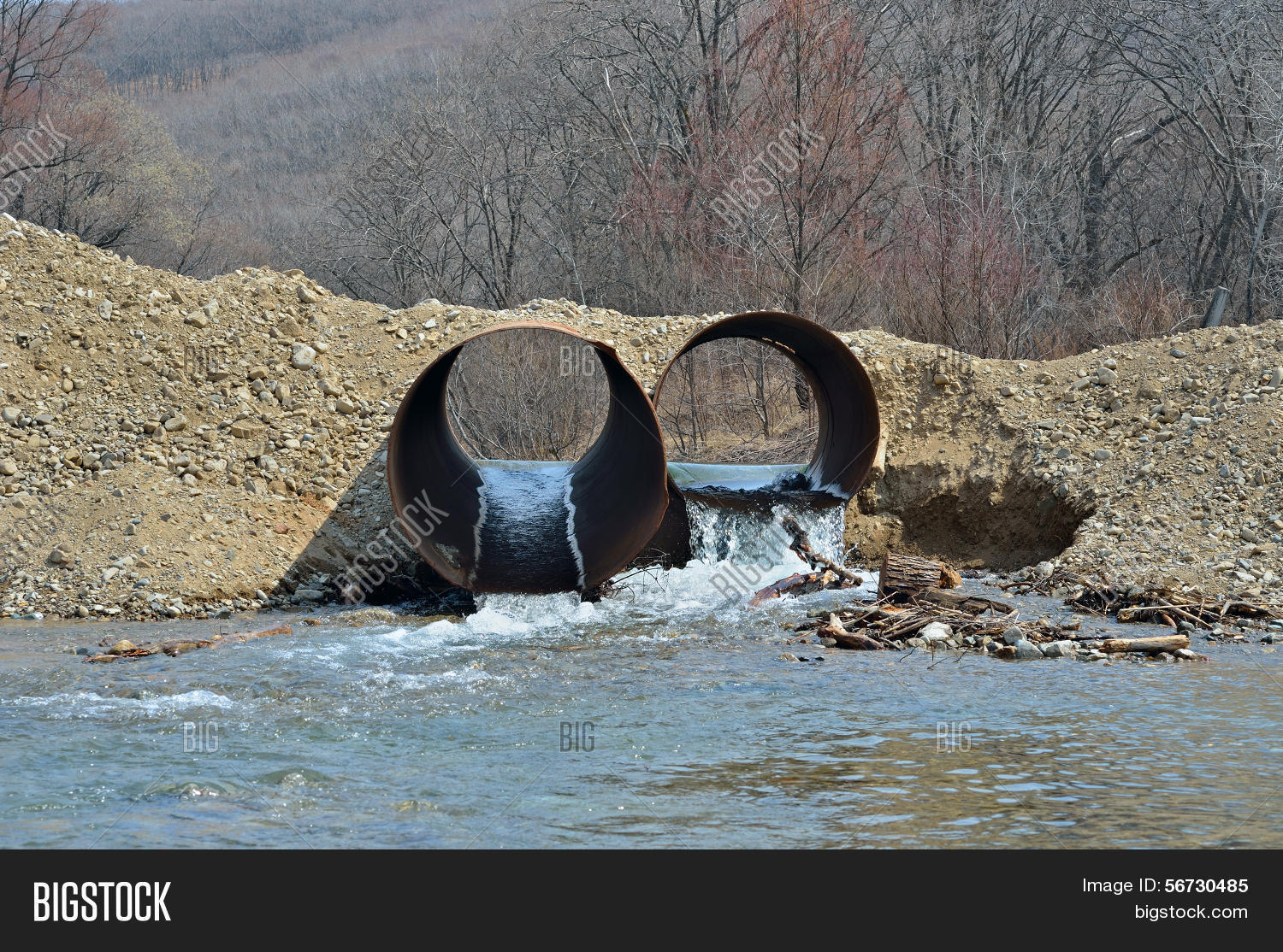 Dam Pipes Image & Photo (Free Trial) | Bigstock