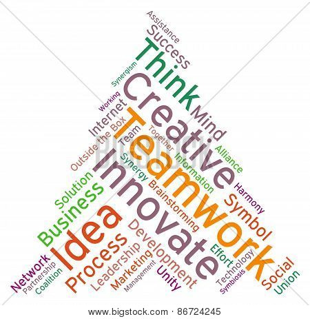 Teamwork Pyramid Word Image & Photo (Free Trial) | Bigstock
