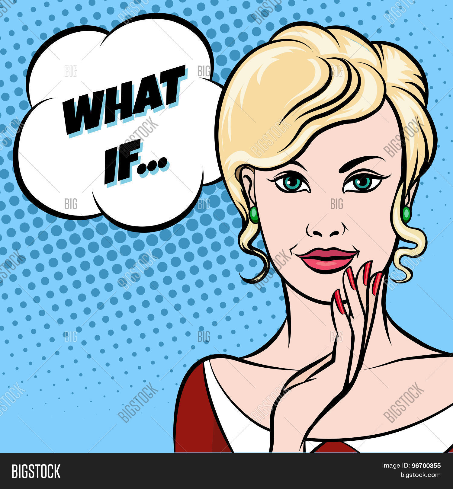 Thinking Girl Vector & Photo (Free Trial) | Bigstock