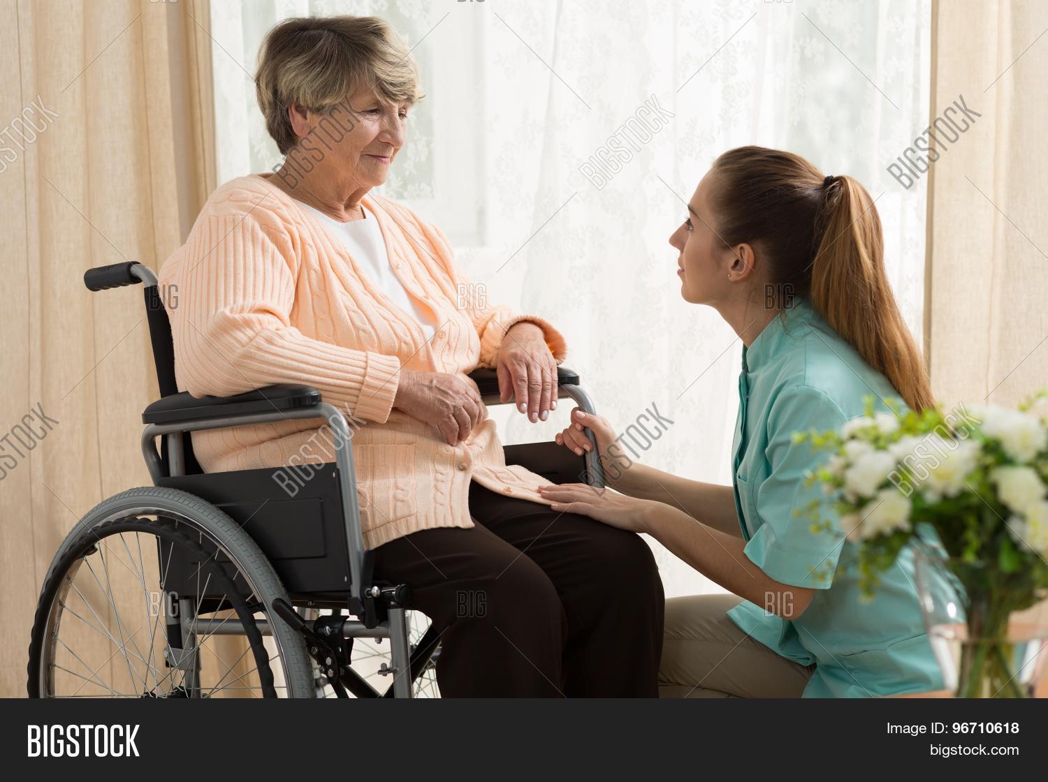 Caregiver Helping Old Image & Photo (Free Trial) | Bigstock